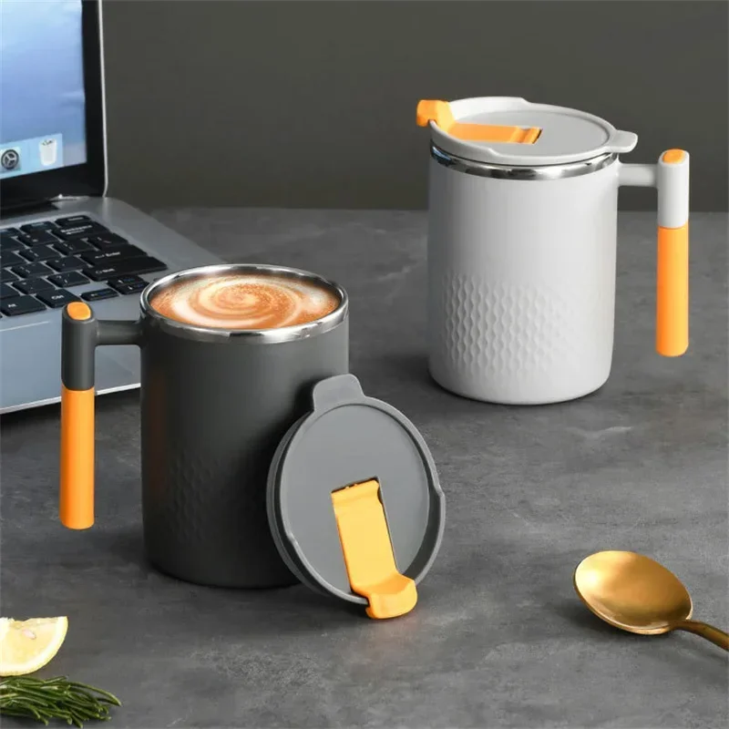 450ml-Stainless-Steel-Coffee-Mug-with-Lid-Double-Wall-Anti-scald-Coffee ...
