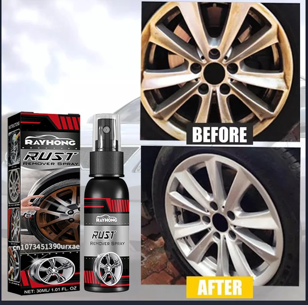 30ML-Rust-Remover-Spray-Metal-Chrome-Paint-Cleaner-Rust-Preventer ...