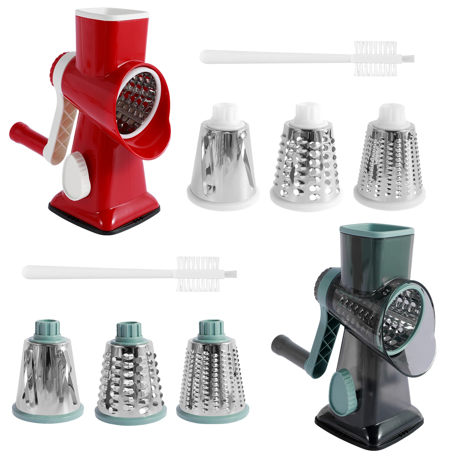 Rotary-Cheese-Grater-with-Handle-Efficient-Cheese-Shredder-Slicer-with ...