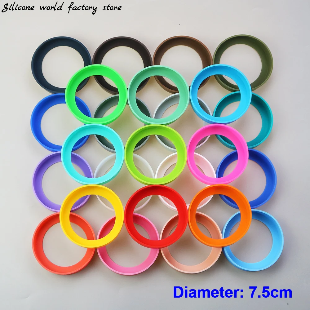 28-Colors-7-5CM-Silicone-Cup-Bottom-Cover-75MM-Cup-Bottom-Ring-Coaster ...