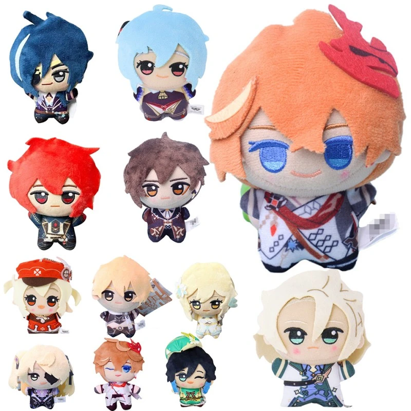 10cm(3.93inch) Genshin Impact Plush Keychain Tartaglia Zhong Li Xiao ...