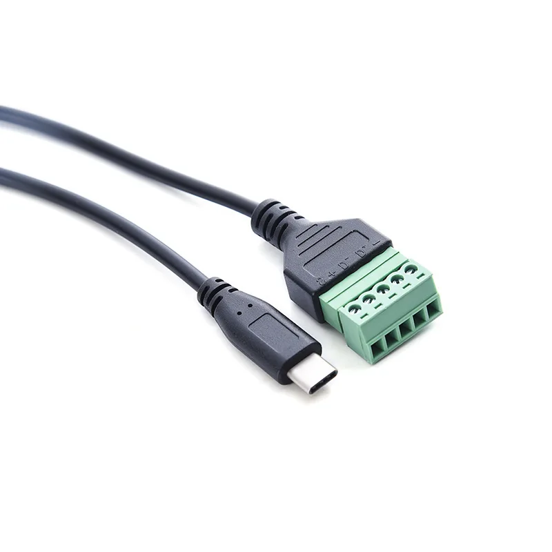 Type-C-USB-Male-to-5-Pin-Screw-Connector-with-Shield-Terminal-Plug ...