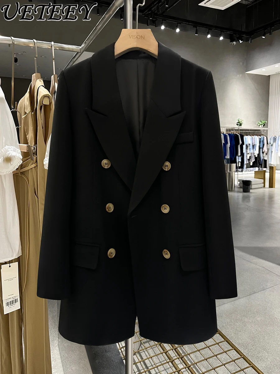 Black-Career-Figure-Flattering-Suit-Jacket-for-Women-New-Spring-Autumn ...