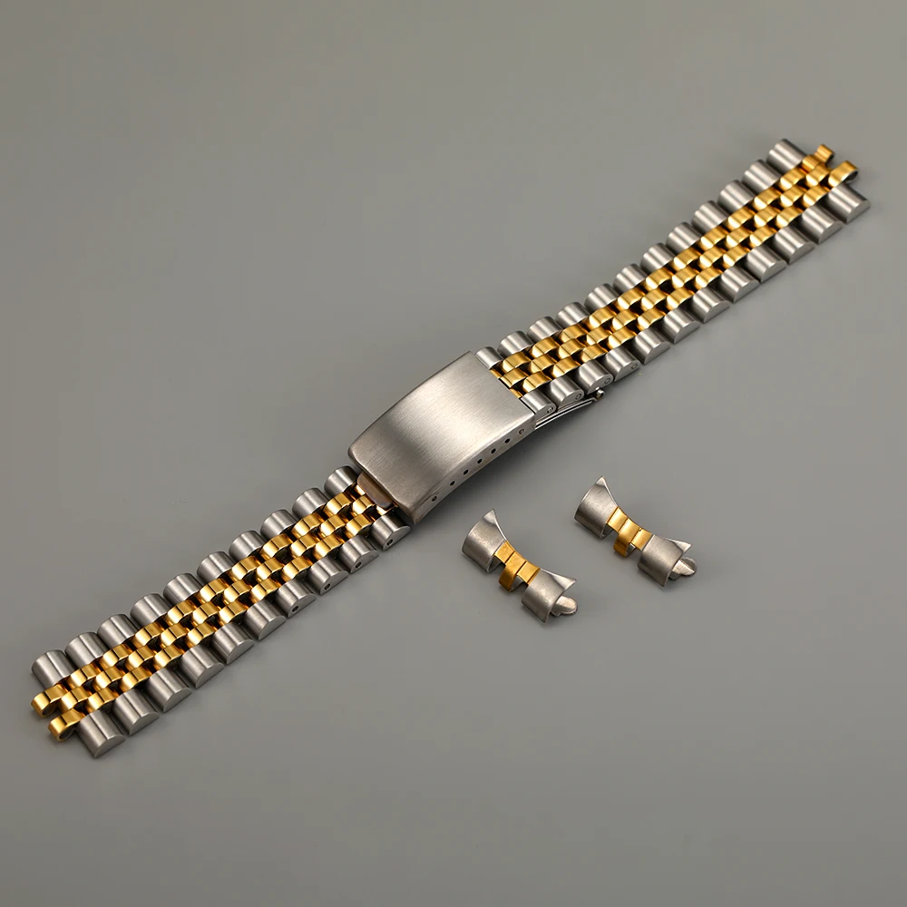 316L-Stainless-steel-18mm-19mm-20mm-2-tone-gold-solid-Stainless-Steel ...