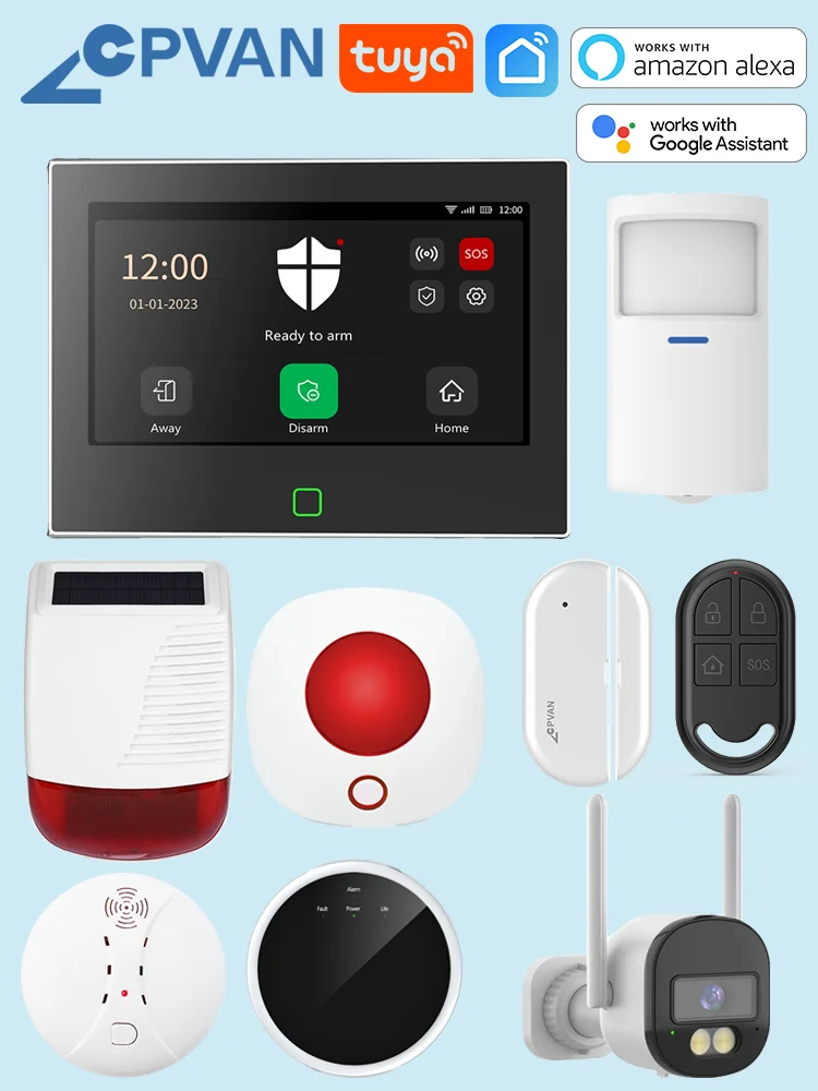 CPVAN-Wireless-WiFi-Tuya-Smart-Home-Alarm-System-Home-burglar-Security ...