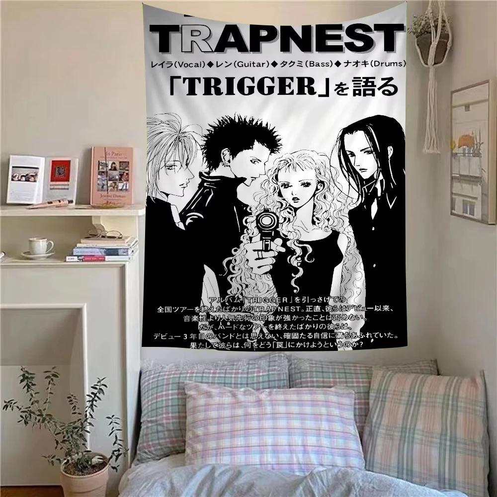 Japonês clássico anime nana cartaz tapeçaria de parede high school ...