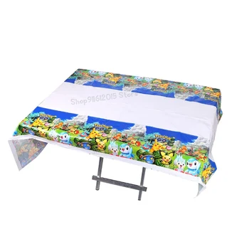 Pokemon Party Tablecloth Pikachu Boy Girl Birthday Decoration Baby ...