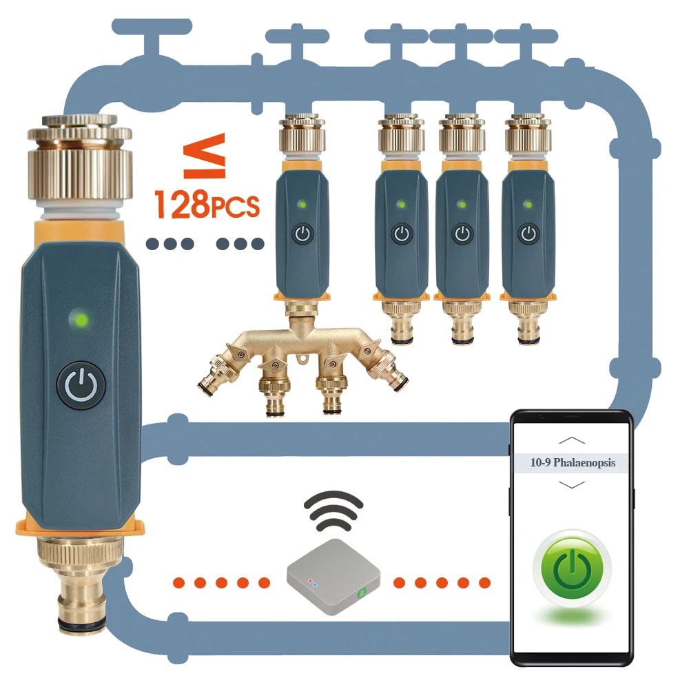 ZigBee Home Garden Tap Timer w/ WiFi Hub Brass Adapter Waterproof Smart ...
