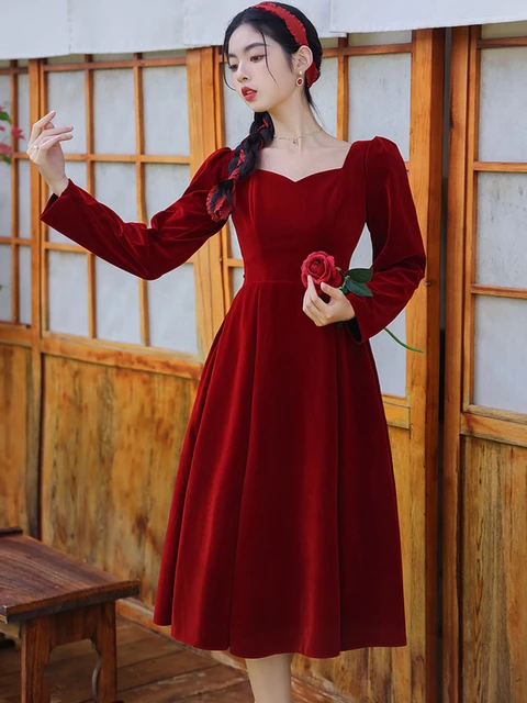 Vintage Red Party Dress