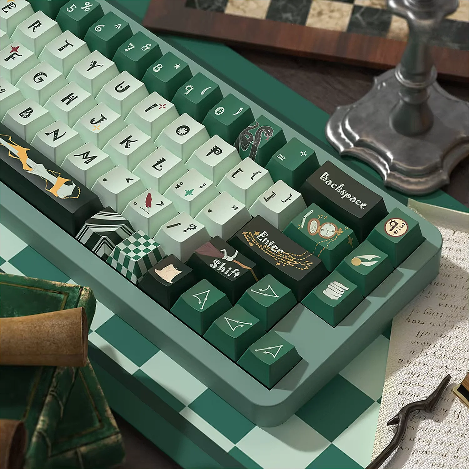 Cherry-Keycaps-PBT-Creative-Slytherin-Large-Set-Heat-Sublimation-for-60 ...