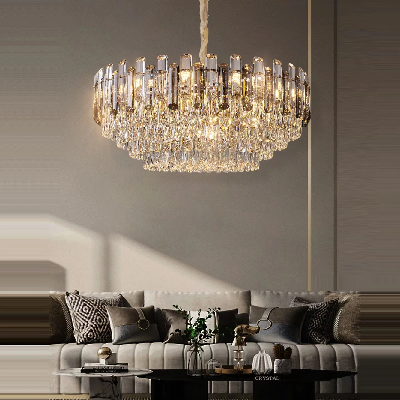 Pendant-Light-Nordic-LED-Luxury-Chandelier-Circular-Crystal-Lamp-2024 ...