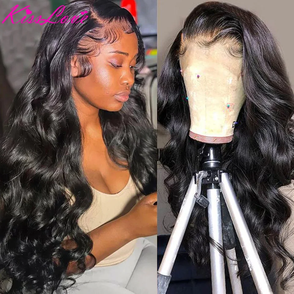 Transparent 360 Lace Frontal Wig Body Wave Lace Front Wig Chocolate Brown Human Hair Wigs For ...
