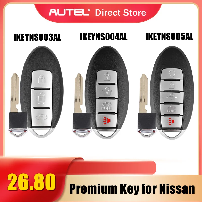 Autel ikey Premium universal SMART key for Nissan, with Maxim km100 ...