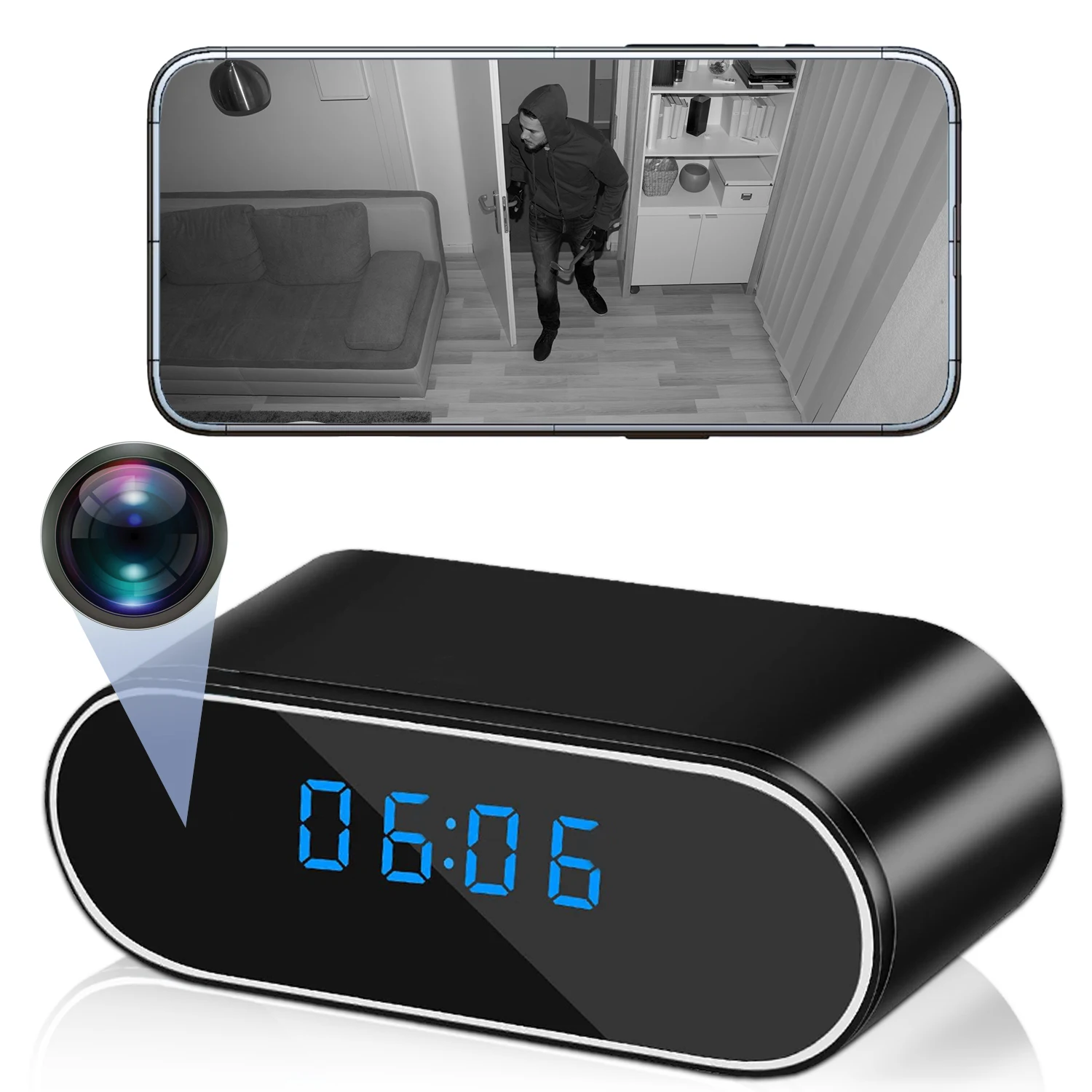 Mini-Camera-Clock-Full-HD-1080P-Wireless-Wifi-Control-IR-Night-Vision ...