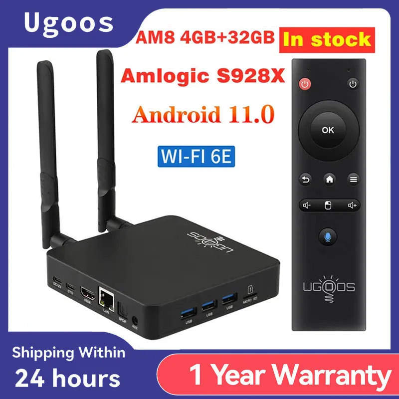 2023-UGOOS-AM8-TV-BOX-Amlogic-S928X-DDR4-4GB-RAM-32GB-ROM-Android-11 ...