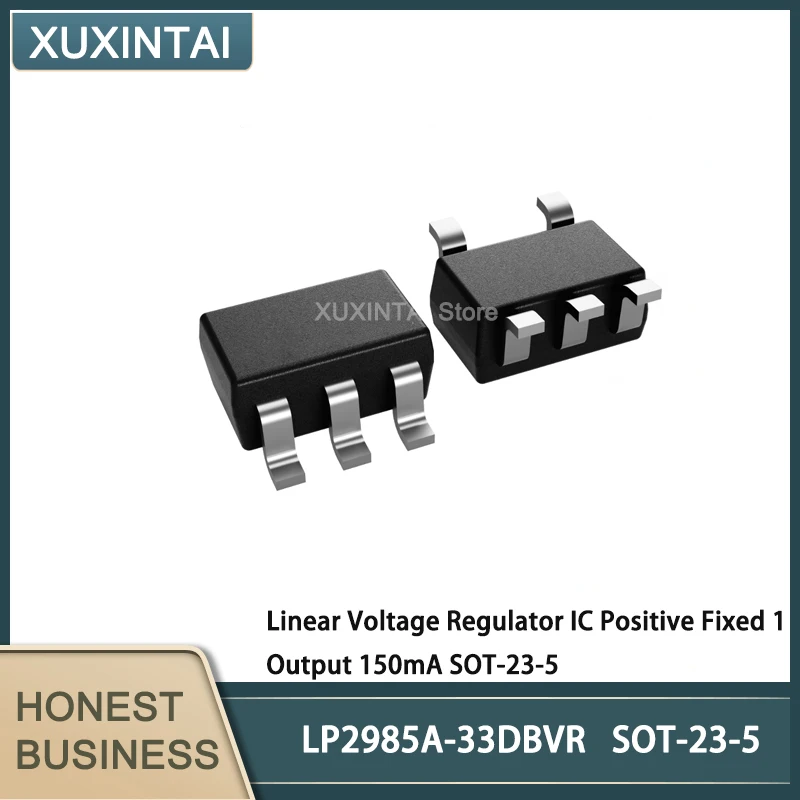 50Pcs/Lot LP2985A 33DBVR LP2985 Linear Voltage Regulator IC Positive Fixed 1 Output 150mA SOT 23 ...