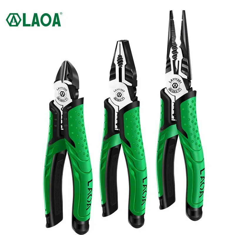 LAOA-Multifunction-Wire-Stripper-Diagonal-Pliers-Wire-Cutter-Long-Nose ...