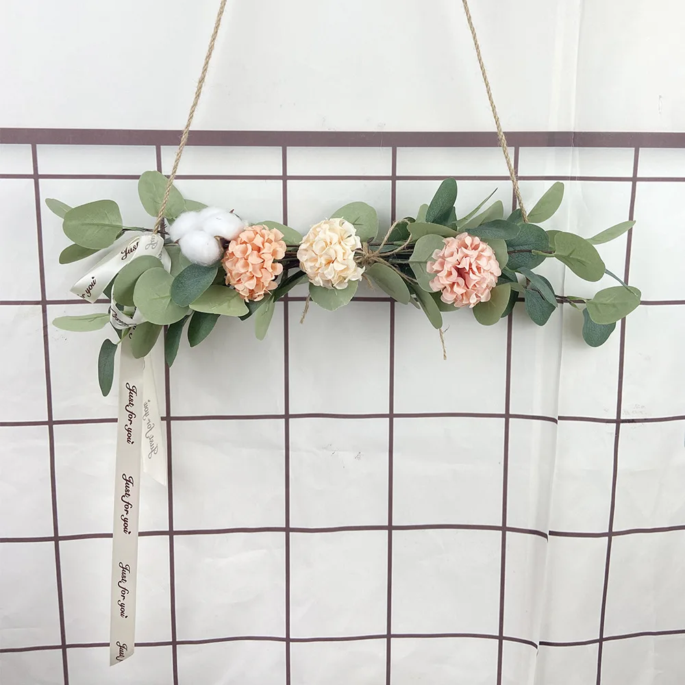 Artificial Green Eucalyptus Leaves Hanging Wall Vine Welcome Door ...