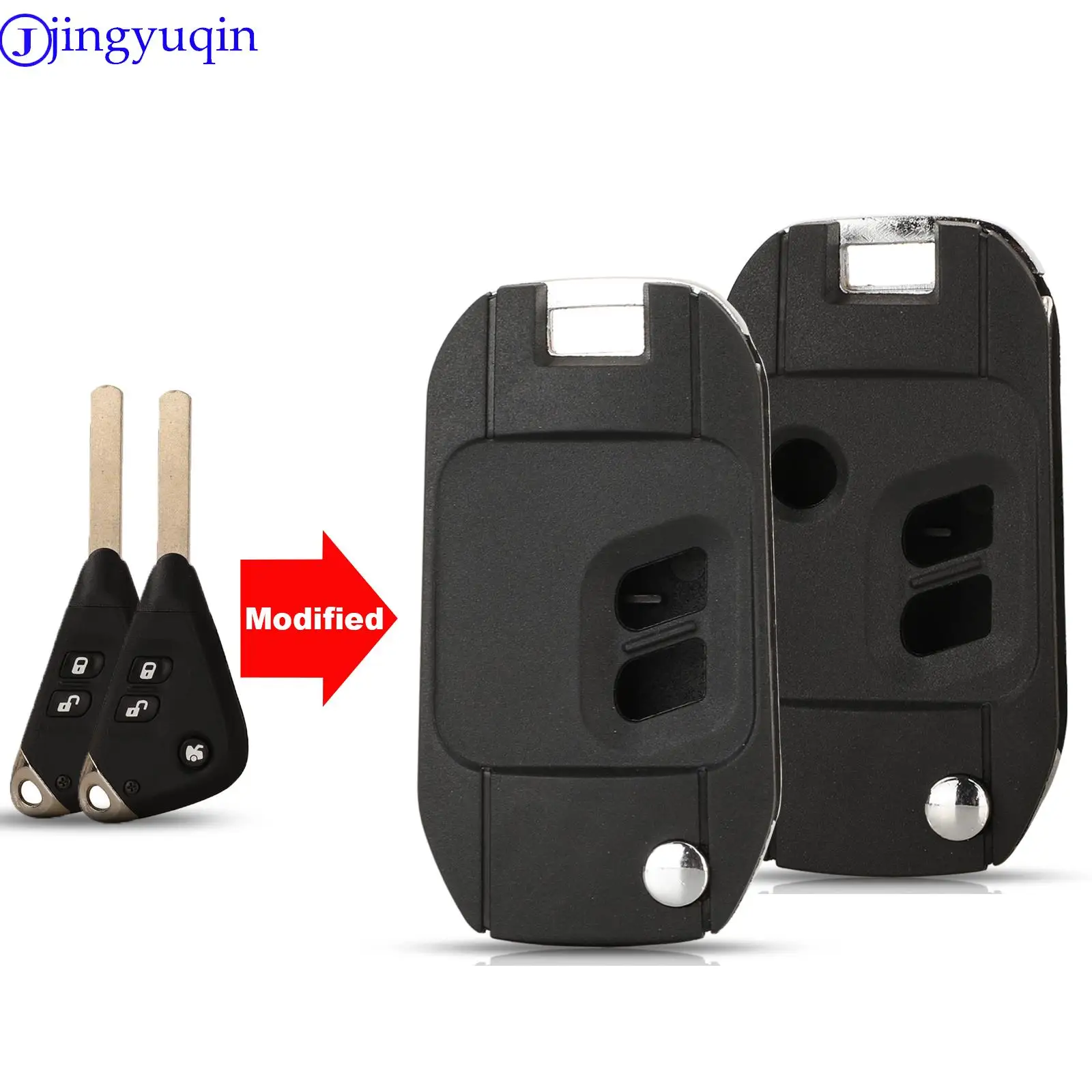 jingyuqin-Replacement-Shell-Modified-Folding-Remote-Key-Case-Fob-2-3 ...