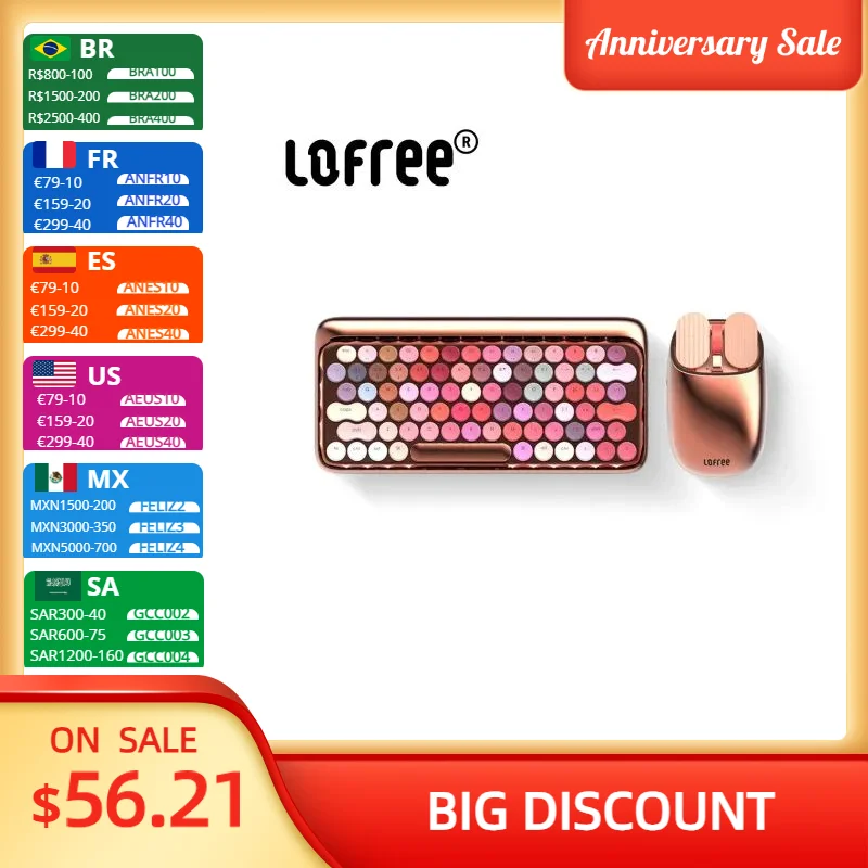 LOFREE-DOT-Blossom-Bluetooth-Mechanical-Keyboard-Rose-Gold-Bloom ...