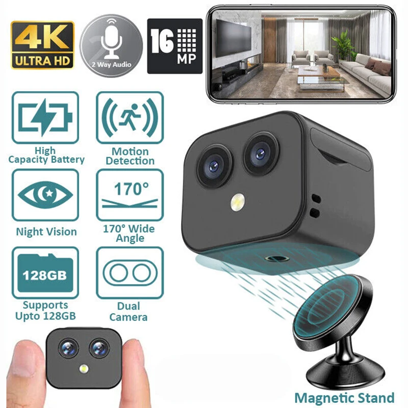 4K-WiFi-Mini-Camera-HD-1080P-Smart-Home-Security-Night-Vision-Motion ...