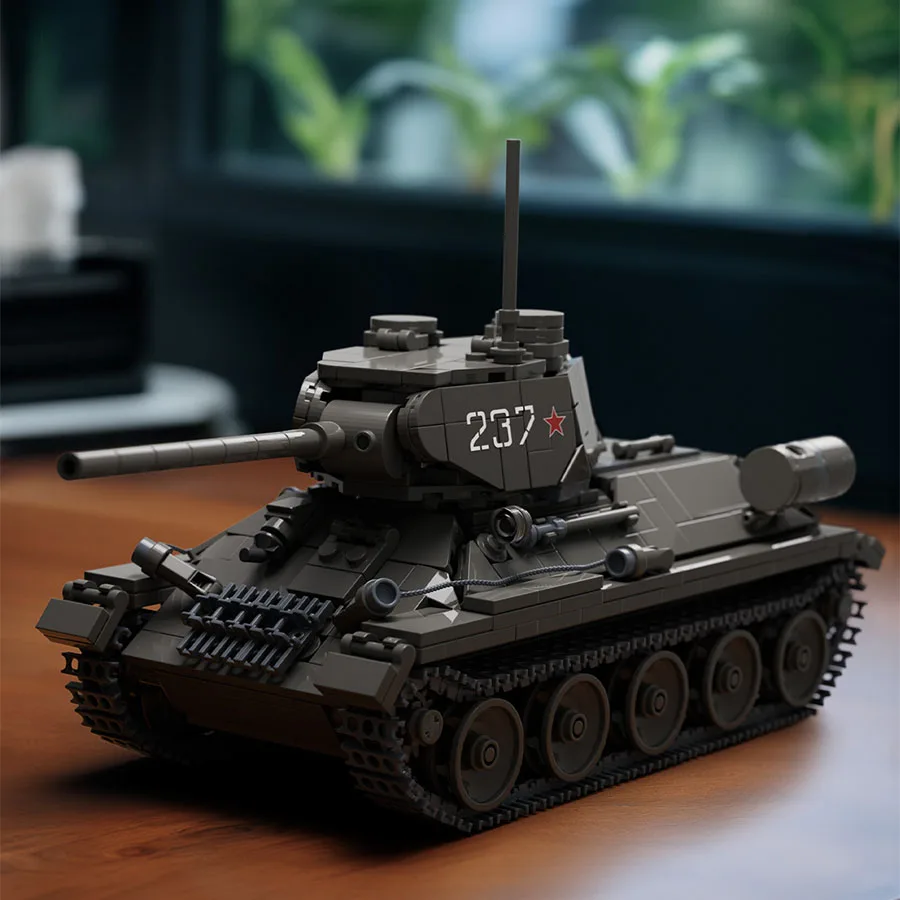 Nifeliz-T34-85-Tank-WW2-Military-Tank-Building-Set-for-Adults ...