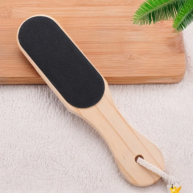 Pumice Wood Handle Double-sided Foot Board File Dead Skin Calluses Foot ...