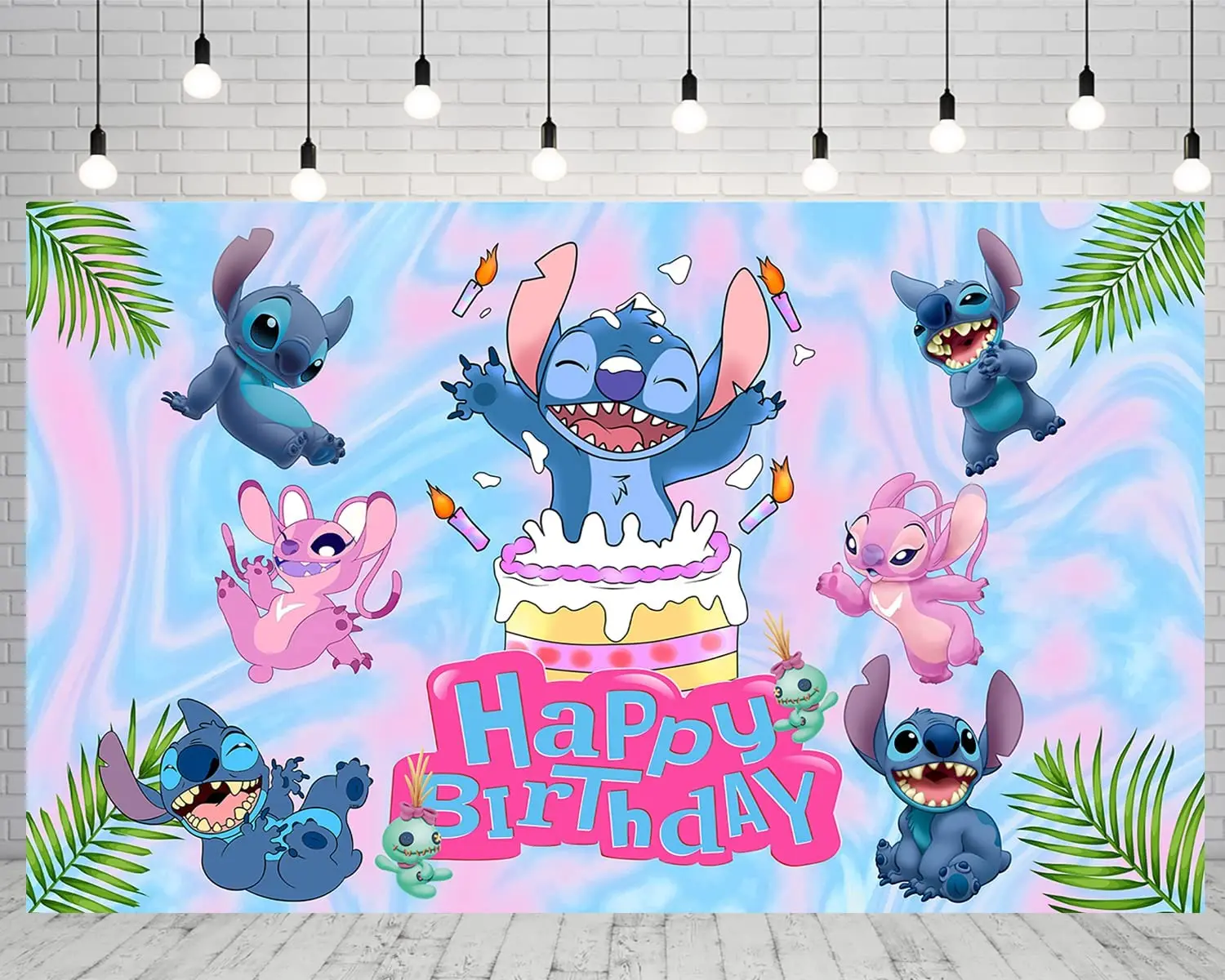 Stitch Saying Happy Birthday