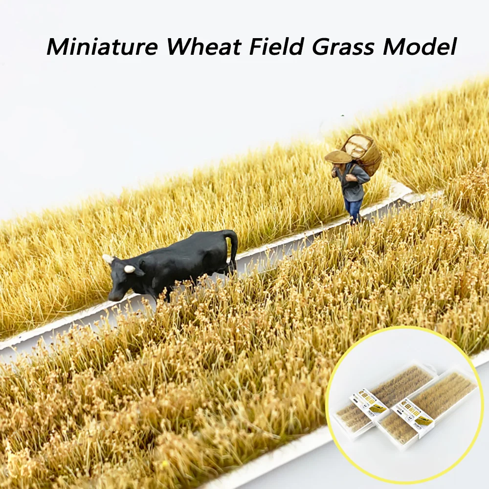 Simulatie-Miniatuur-Tarweveld-Gras-Model-Materialen-Voor-Het-Maken-Van ...