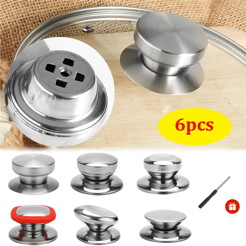 Kitchen Pot Lid Knobs Universal Pan Lid Holding Tops Replacement Lid ...