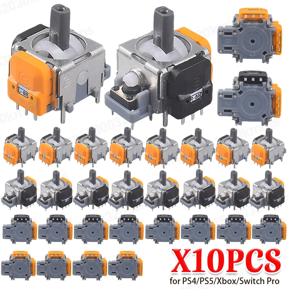 10-2PC-Replacement-Hall-Effect-Joystick-3D-Analog-Sensor-Thumb-Stick ...