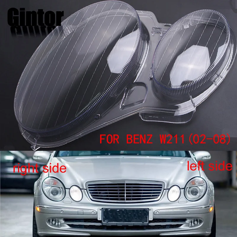 Car-Clear-Left-Right-Transparent-Lampshade-Headlight-Lens-Headlamp ...