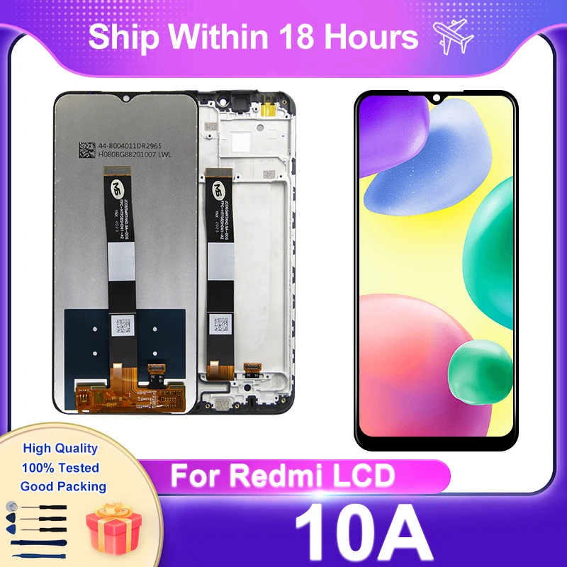 For-Xiaomi-Redmi-10A-LCD-Display-220233L2C-Touch-Screen-Digitizer-For ...