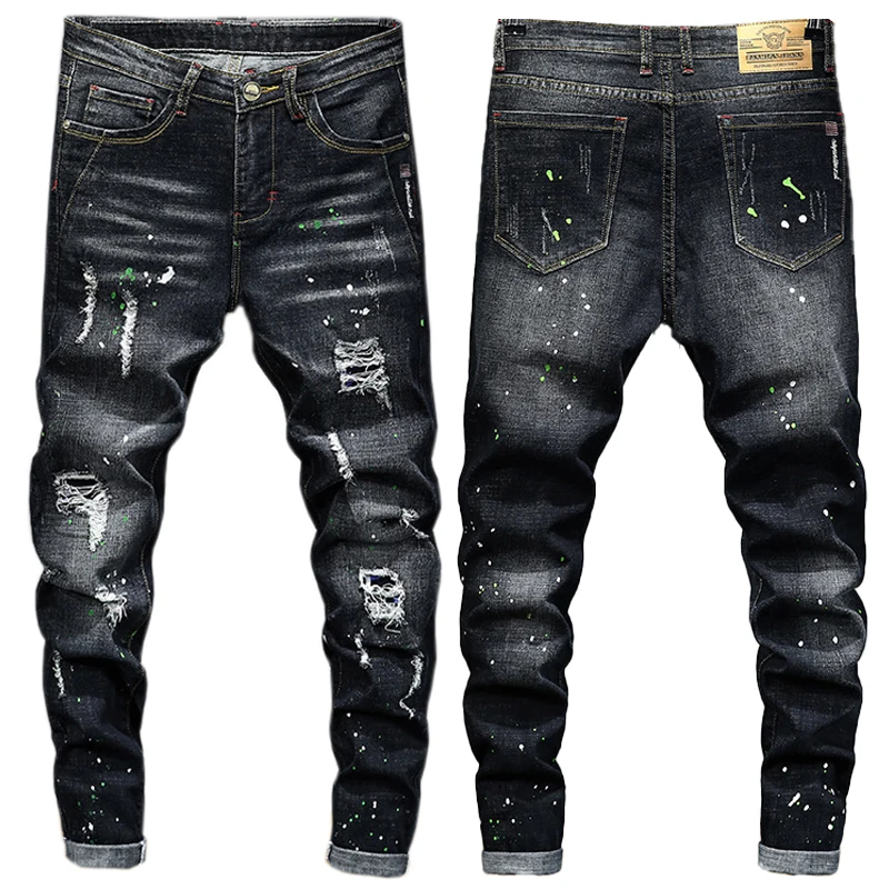 Black-Jeans-Men-Streetwear-Cargo-Pants-Men-Jean-Homme-Slim-Baggy-Mens ...