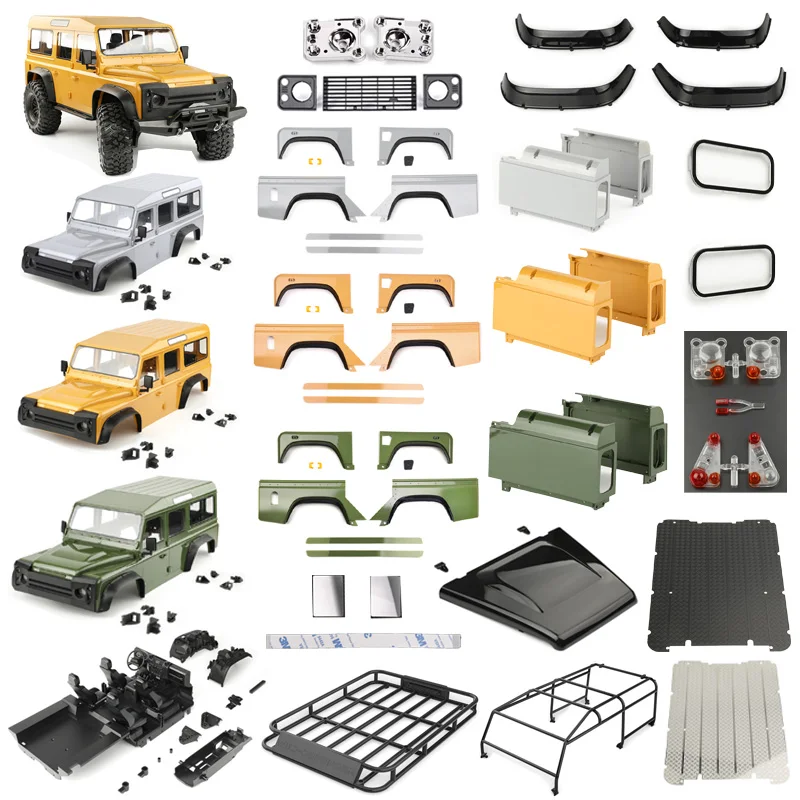 Simulation Body Shell Full Set Accessories for 1/10 RC Crawler Car ...