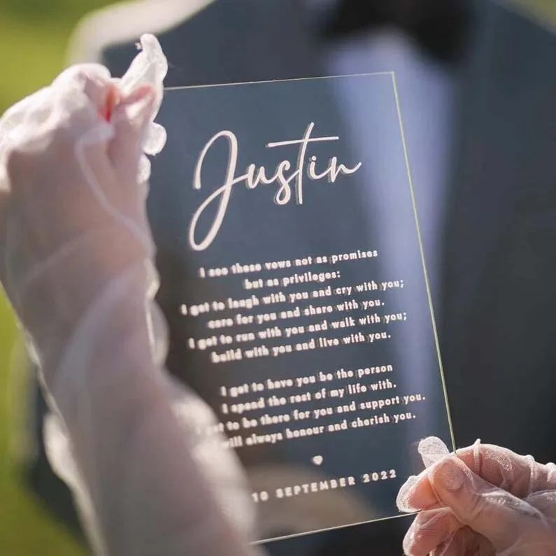 Customized-Wedding-Vow-Card-Wedding-Speech-Book-Vow-Hand-Card-Ing-Style ...