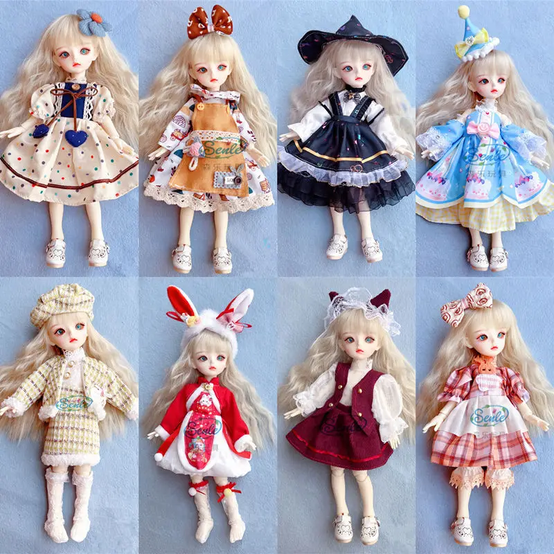 New-28cm-Baby-Doll-s-Clothes-for-1-6-Bjd-Dress-Up-Accessories-Lolita ...