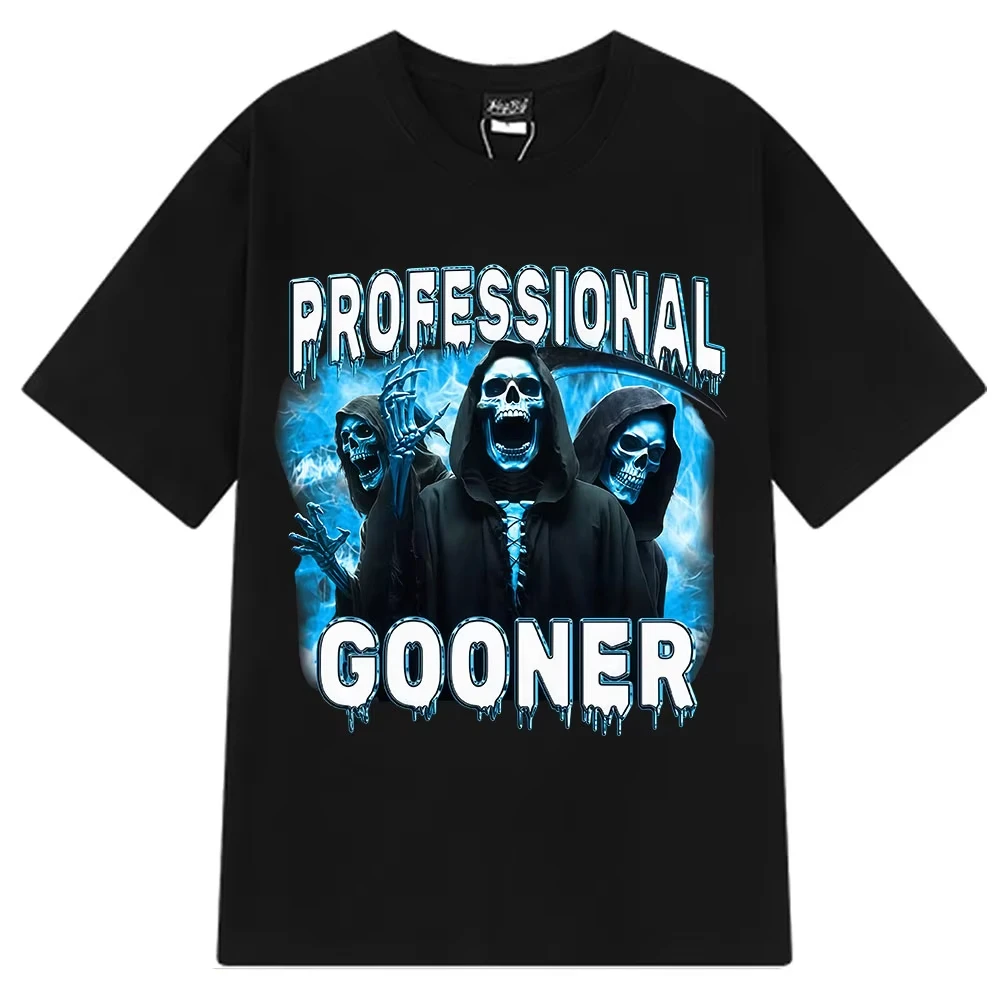 Professional Gooner Offensive Funny Skeleton Meme T Shirts Goon Sexual ...