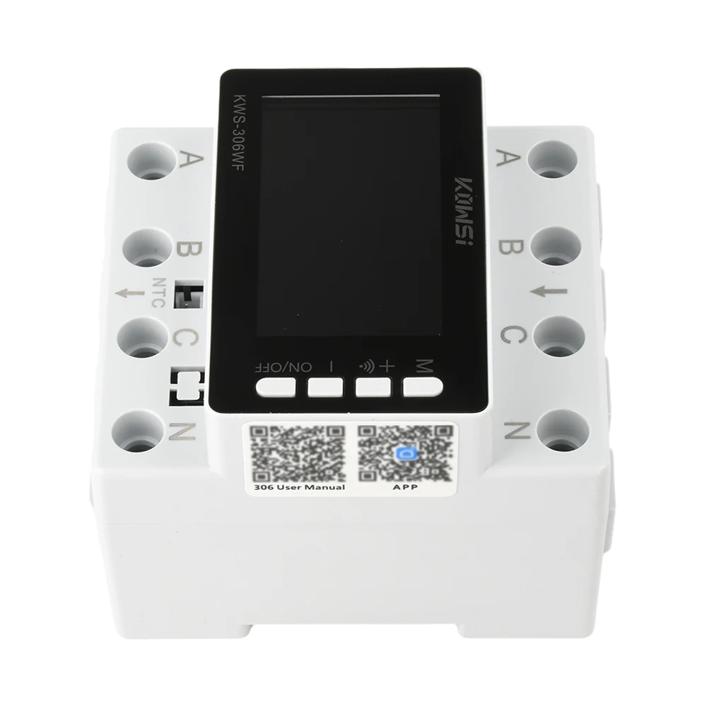KWS-306 for Tuya WIFI Intelligent HD Color Screen 3-Phase 4-Wire DIN ...