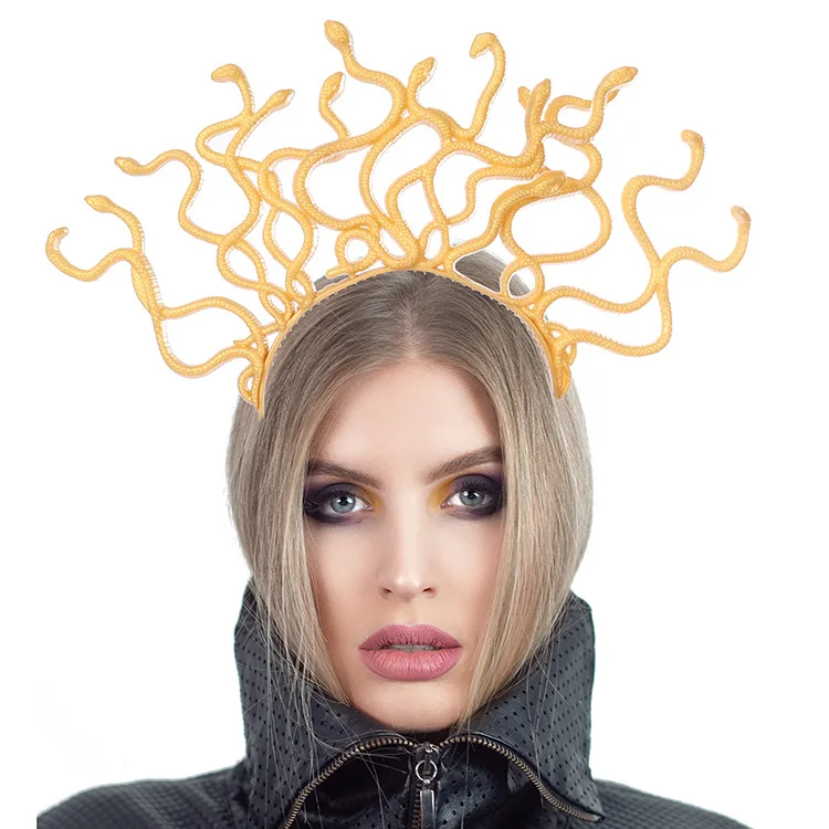 Halloween-Cosplay-Costume-Greek-Mythology-Medusa-Snake-Headwear-Party ...