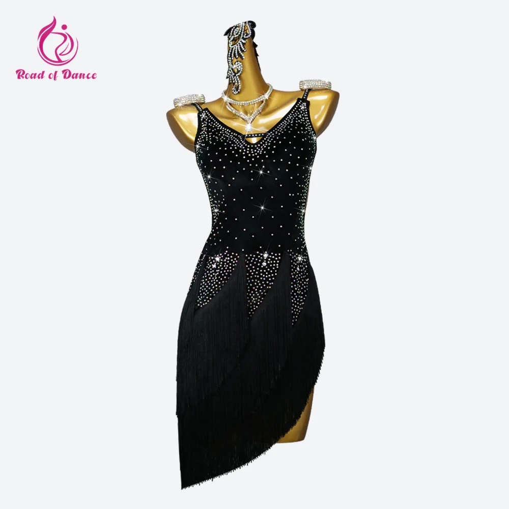 Latin Dance Clothes Women Dress Dancewear Skirt Female Sport Ballroom ...