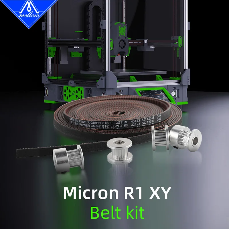 Mellow-3D-Printer-Micron-XY-GT2-Idler-With-2GT-Gates-6MM-Belt-Kit-16T ...