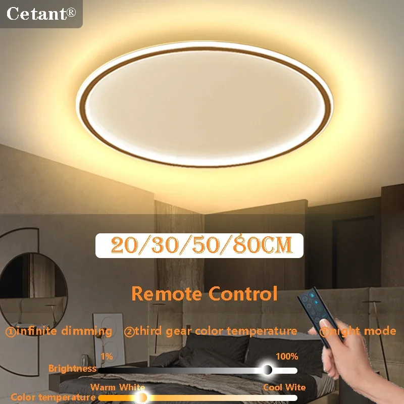 LED-Ceiling-Lights-20-30-50-80cm-Remote-Control-Adjustable-Color ...