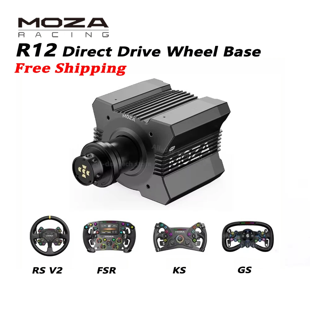 MOZA-Racing-R12-Wheel-Base-Lightweight-Design-12-N-M-Torque-Direct ...