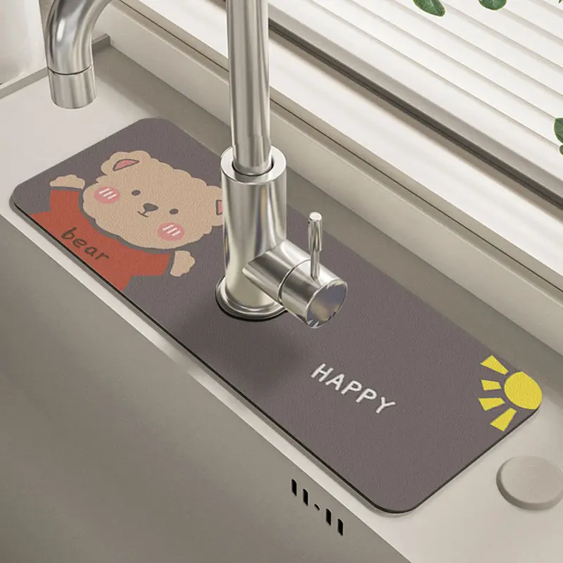 Toilet-Faucet-Vanity-Diatom-Mud-Absorbent-Mat-Narrow-Kitchen-Countertop ...