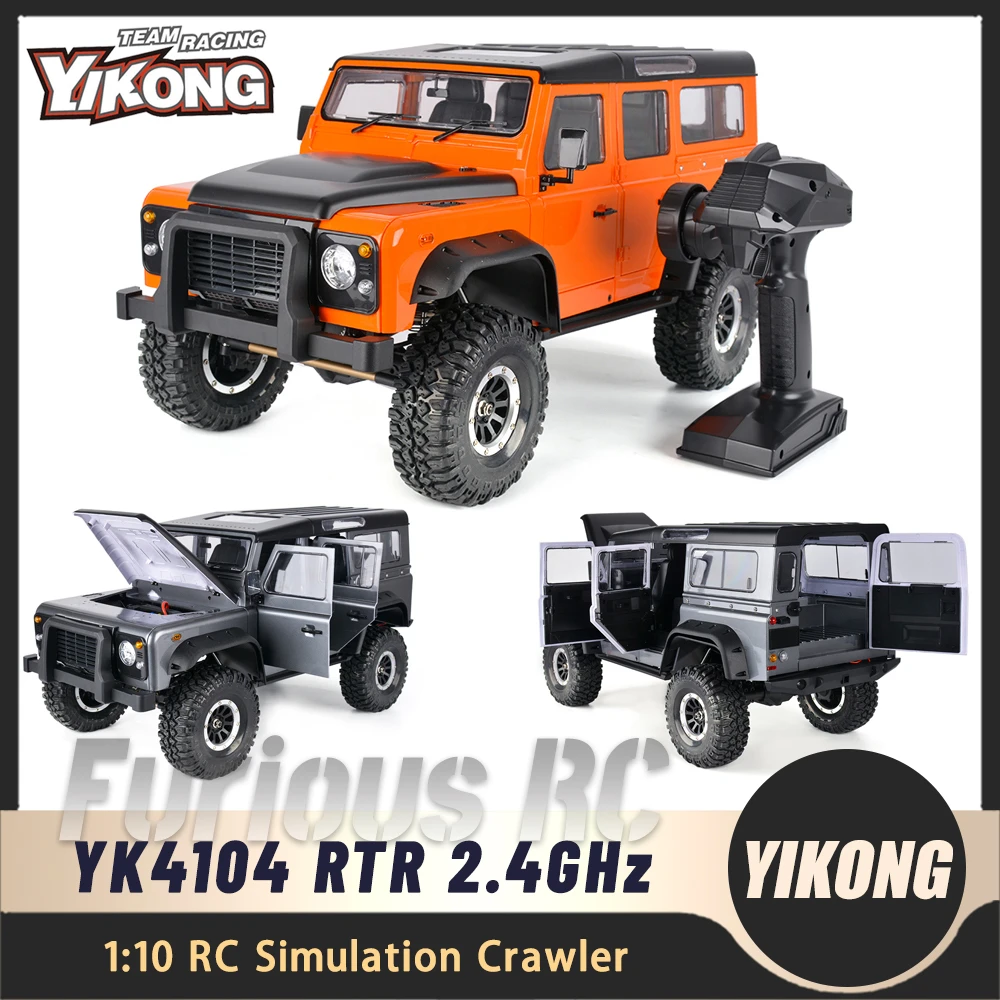 NEW YIKONG YK4104 2.4GHz RTR 4WD 1/10 RC Hard Shell High Simulation ...