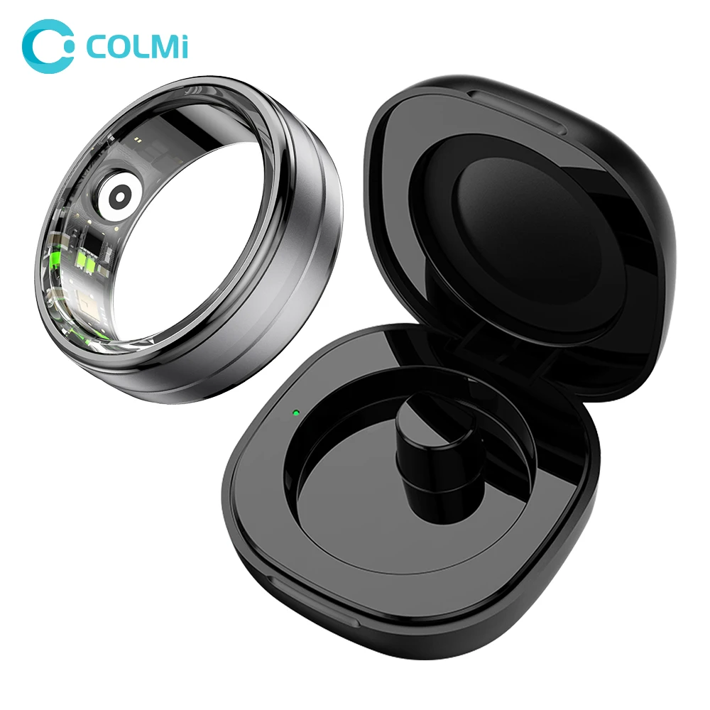 COLMI-R06-Anel-Inteligente-com-Estojo-de-Carregamento-para-Homens-e-Mulheres-Monitor-de-Freq ...