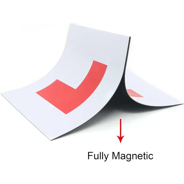 Learning Magnets 2 X Fully Magnetic L Plates For Learner Drivers ...