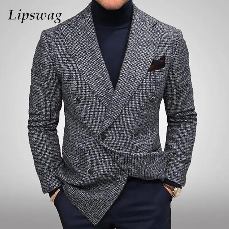 Vintage-Button-up-Suit-Jackets-Mens-Autumn-Long-Sleeve-Turn-down-Collar ...