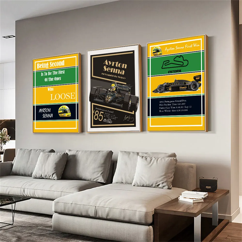 Ayrton-Senna-1St-Grand-Prix-Victory-Inspirational-Quotes-Canvas-Print ...